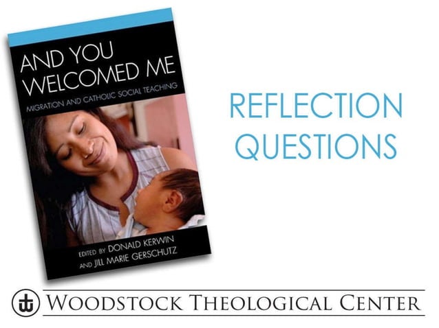 And You Welcomed Me - Reflection Questions | PPT