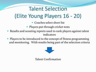 Andy Pick: Pathway Planning | PPTX | Cricket | Sports