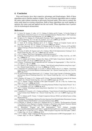 Prim and Genetic Algorithms Performance in Determining Optimum Route on Graph | PDF