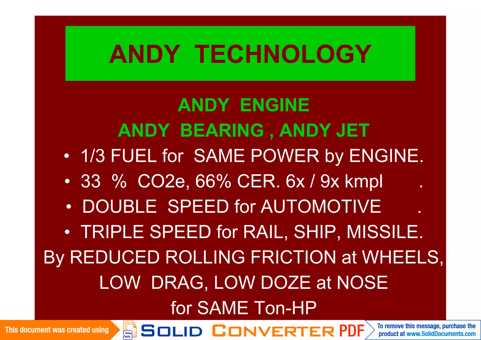 Andy technology automotive | PDF