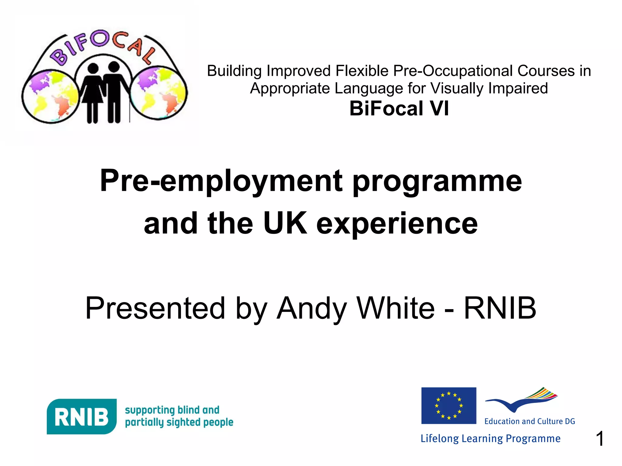 Pre-employment programme | PPT