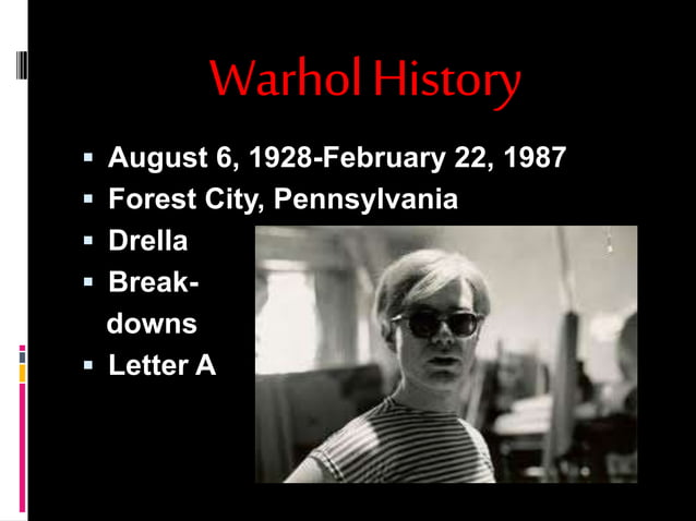 Chelsea Rivera: Andy warhol | PPTX