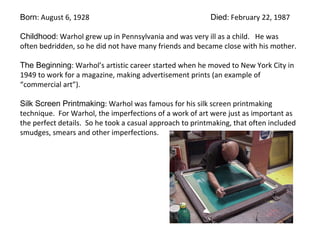 Andy warhol | PPT