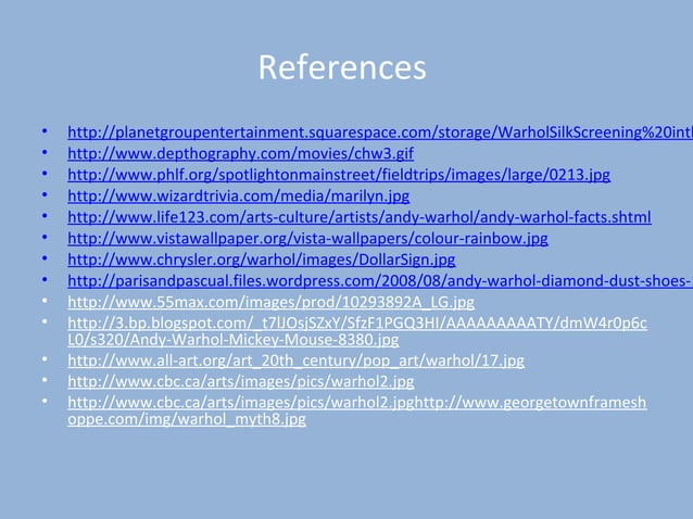 POP ARTISTS Andy Warhol | PPT