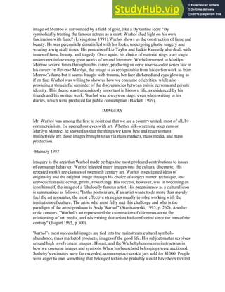 Andy Warhol Consumer Researcher | PDF