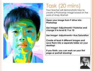 Andy warhol photoshop tutorial | PPTX
