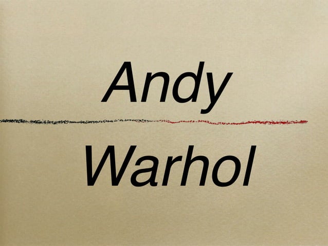 Andy warhol slideshow | PPT