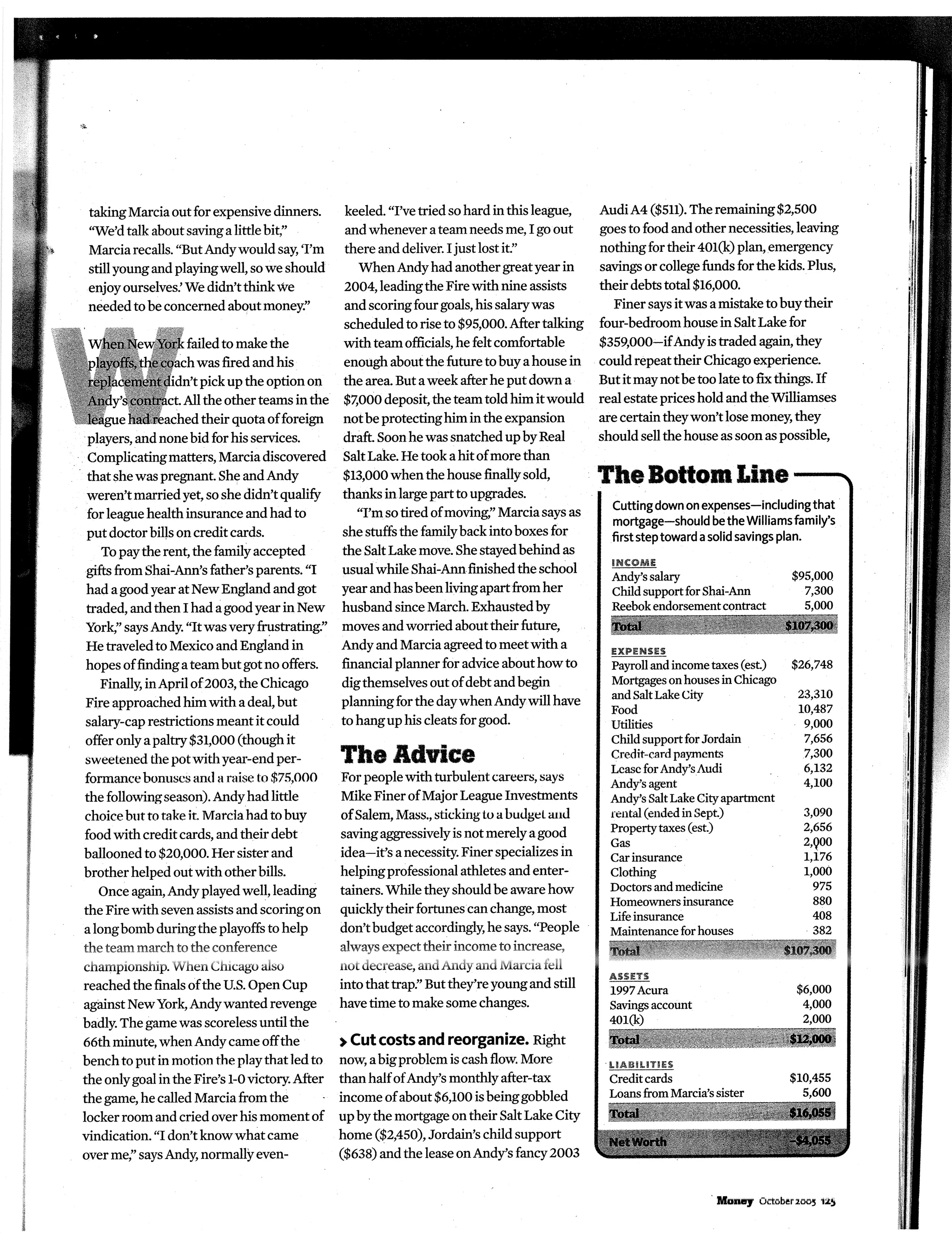 Andy Williams Money Magazine Advice by Michael Finer | PDF