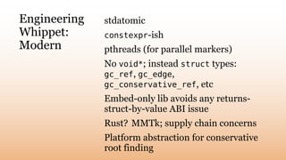 Whippet: A new production embeddable garbage collector for Guile | PDF