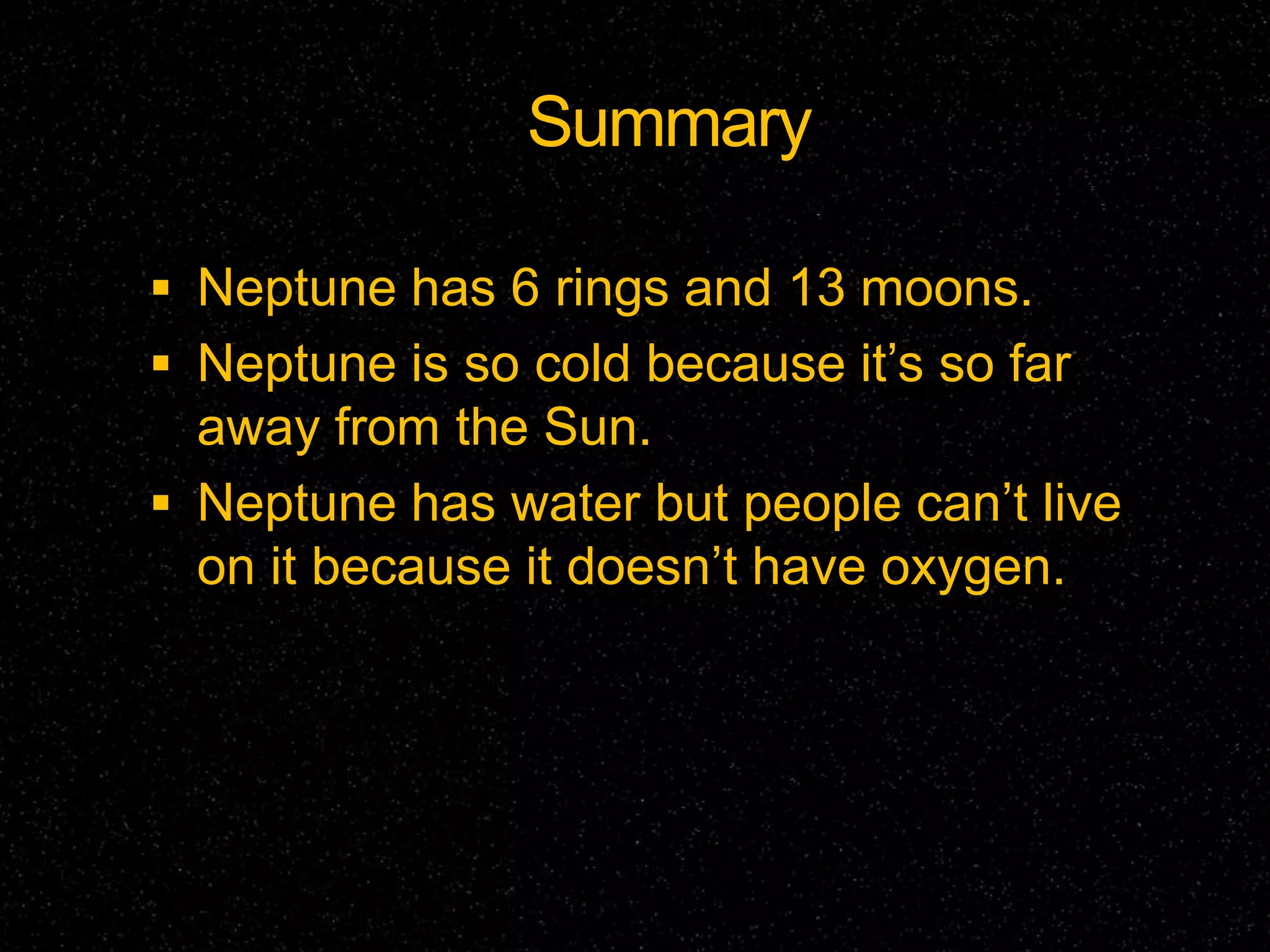 The Planet Neptune | PPTX