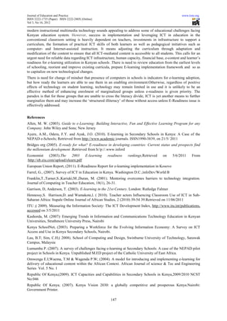 An e learning approach to secondary school education | PDF