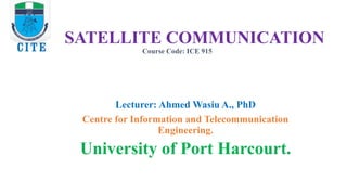 An Earth Station Technology PPT 7- Lecture 7.pptx