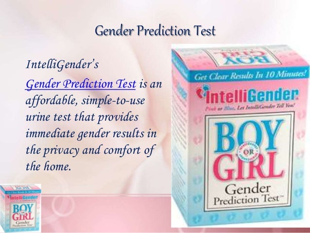 An easy baby gender prediction test you can take at home