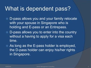 An easy guide to acquire a dependent pass in Singapore | PPTX | Wedding ...