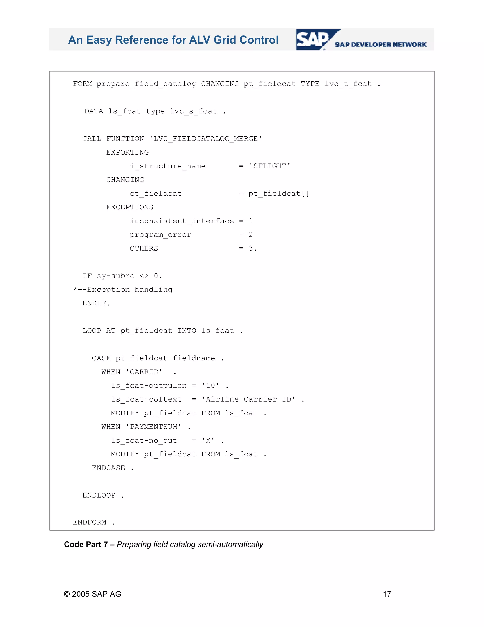 An easy reference for alv grid control (1) | PDF | Desktop Publishing | Computer Software and ...