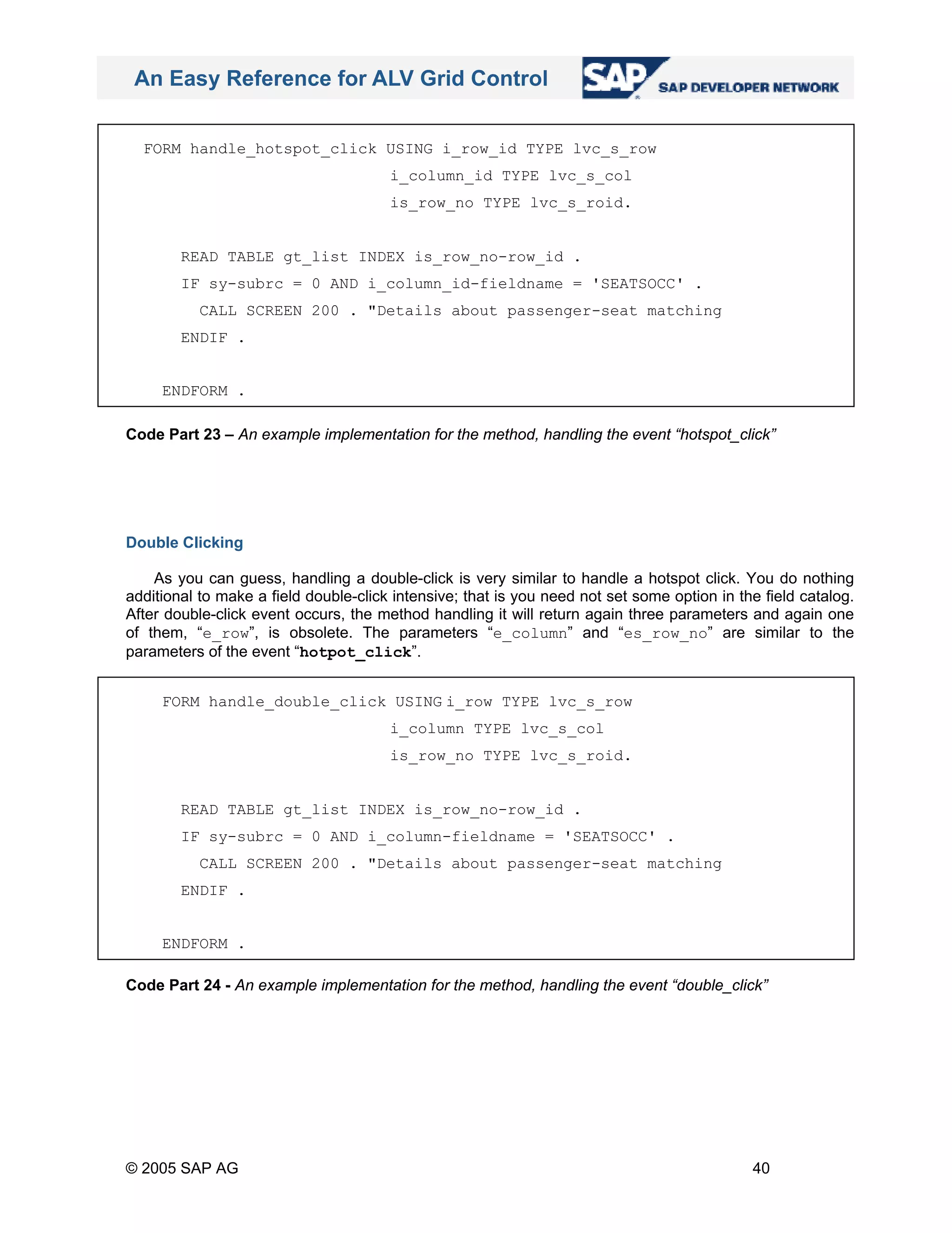 An easy reference for alv grid control (1) | PDF | Desktop Publishing | Computer Software and ...