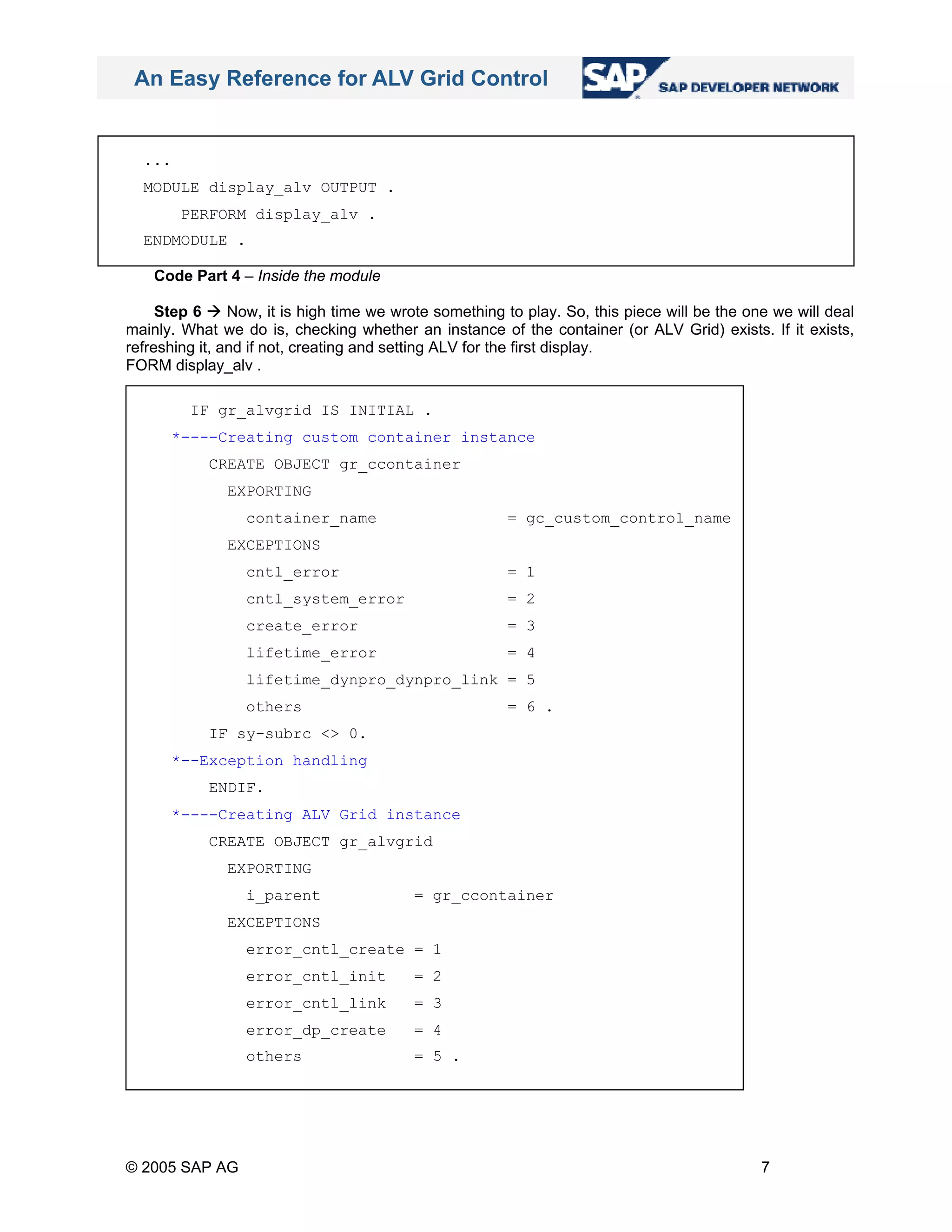 An easy reference for alv grid control (1) | PDF | Desktop Publishing | Computer Software and ...