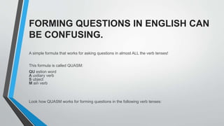 An easy way to form questions | PPT