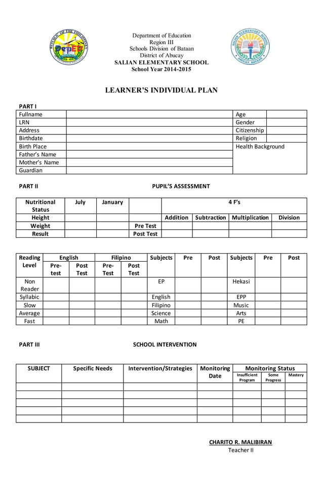 Anecdotal records-form | DOCX | Educational Assessment | Education