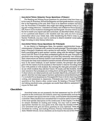 Anecdotal notes and_checklists | PDF