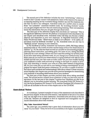 Anecdotal notes and_checklists | PDF