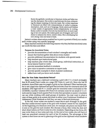 Anecdotal notes and_checklists | PDF