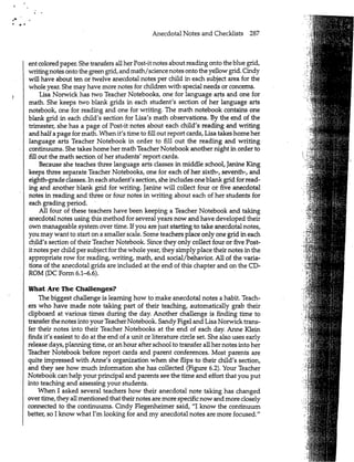 Anecdotal notes and_checklists | PDF