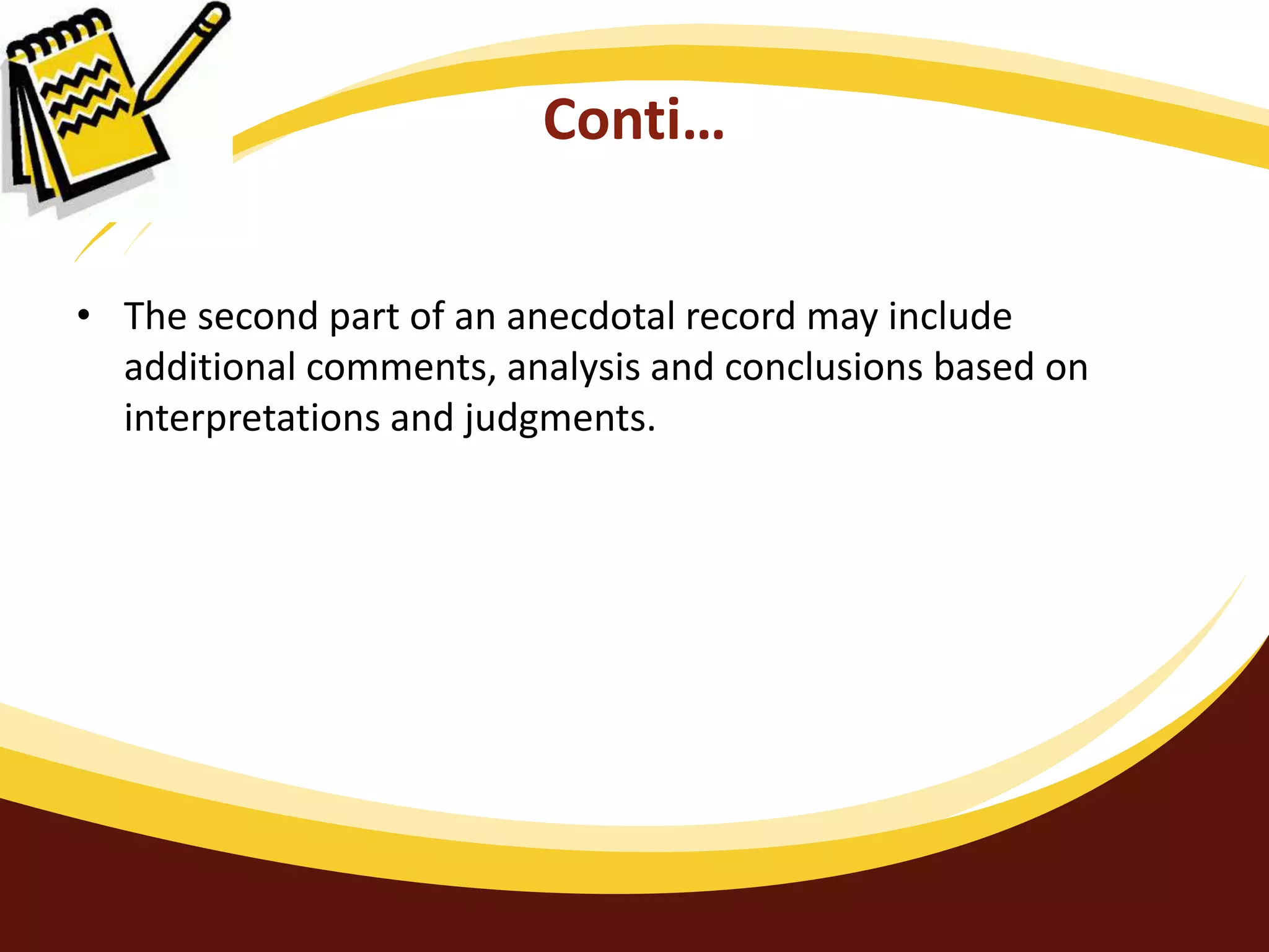 Anecdotal record | PPTX