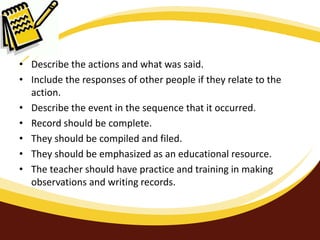 Anecdotal record | PPTX