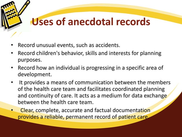 Anecdotal record | PPTX