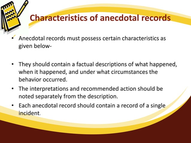 Anecdotal record | PPTX