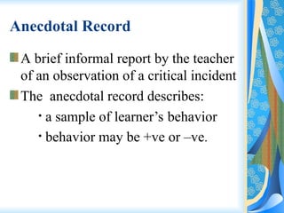Anecdotal Record- Communicative English.ppt