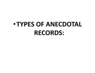 Anecdotal Records.OM VERMA | PDF