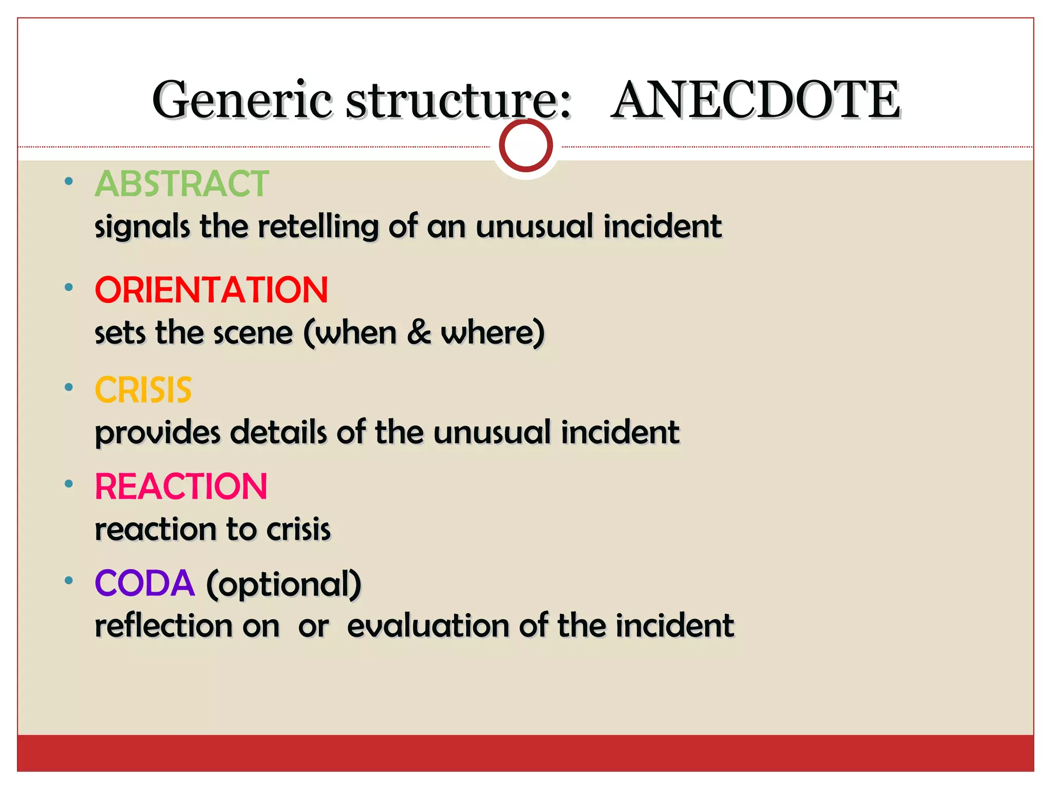 Anecdote | PPT