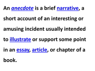 Anecdote | PPTX