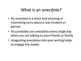 Anecdote | PPTX