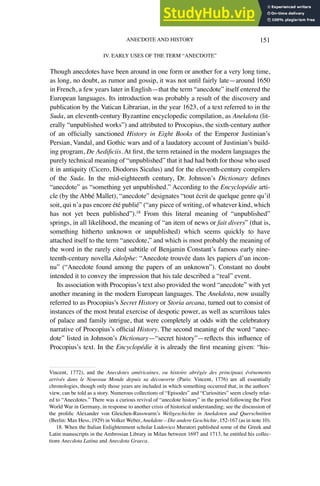Anecdote And History | PDF