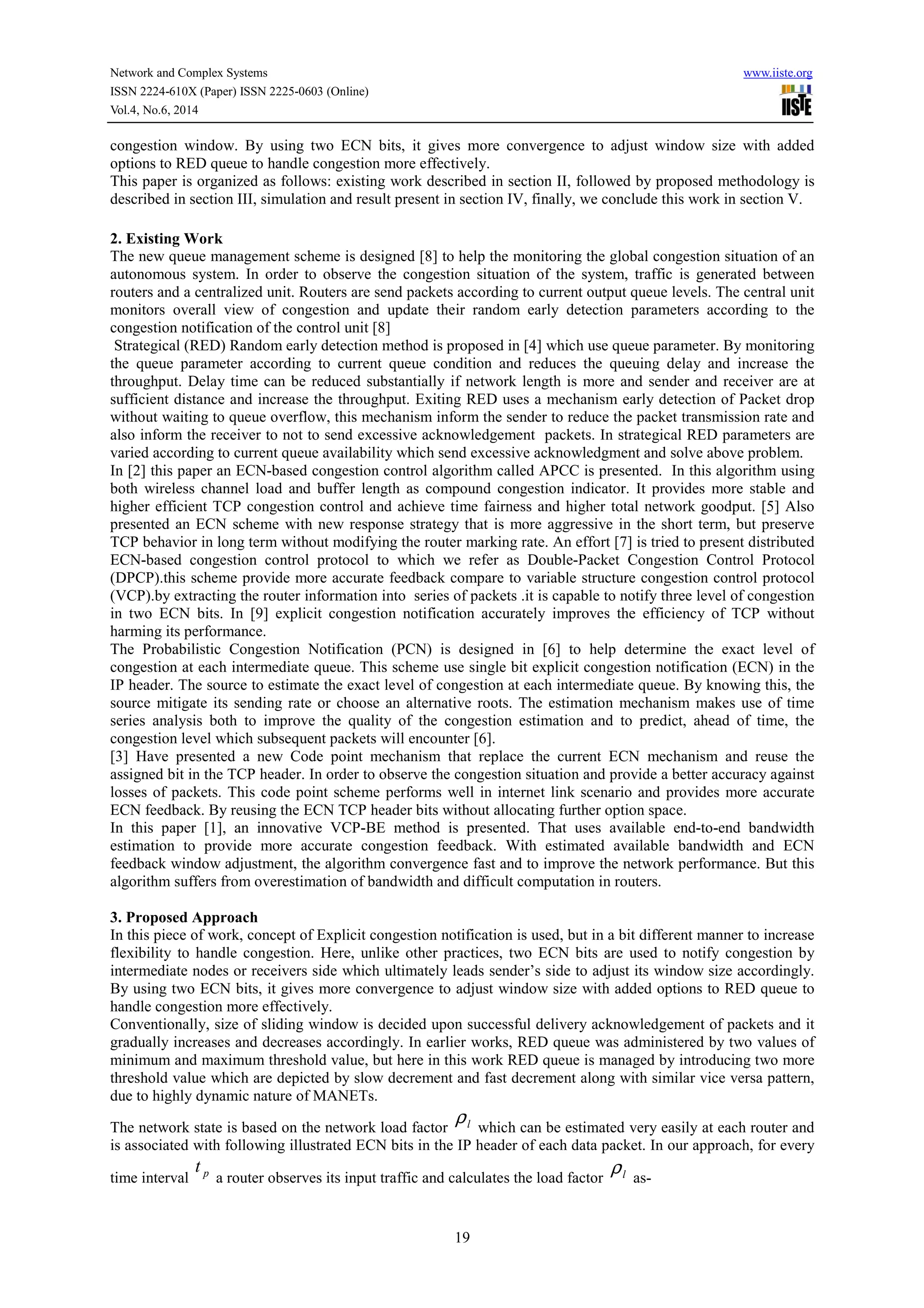 An ecn approach to congestion control mechanisms in mobile ad hoc ...