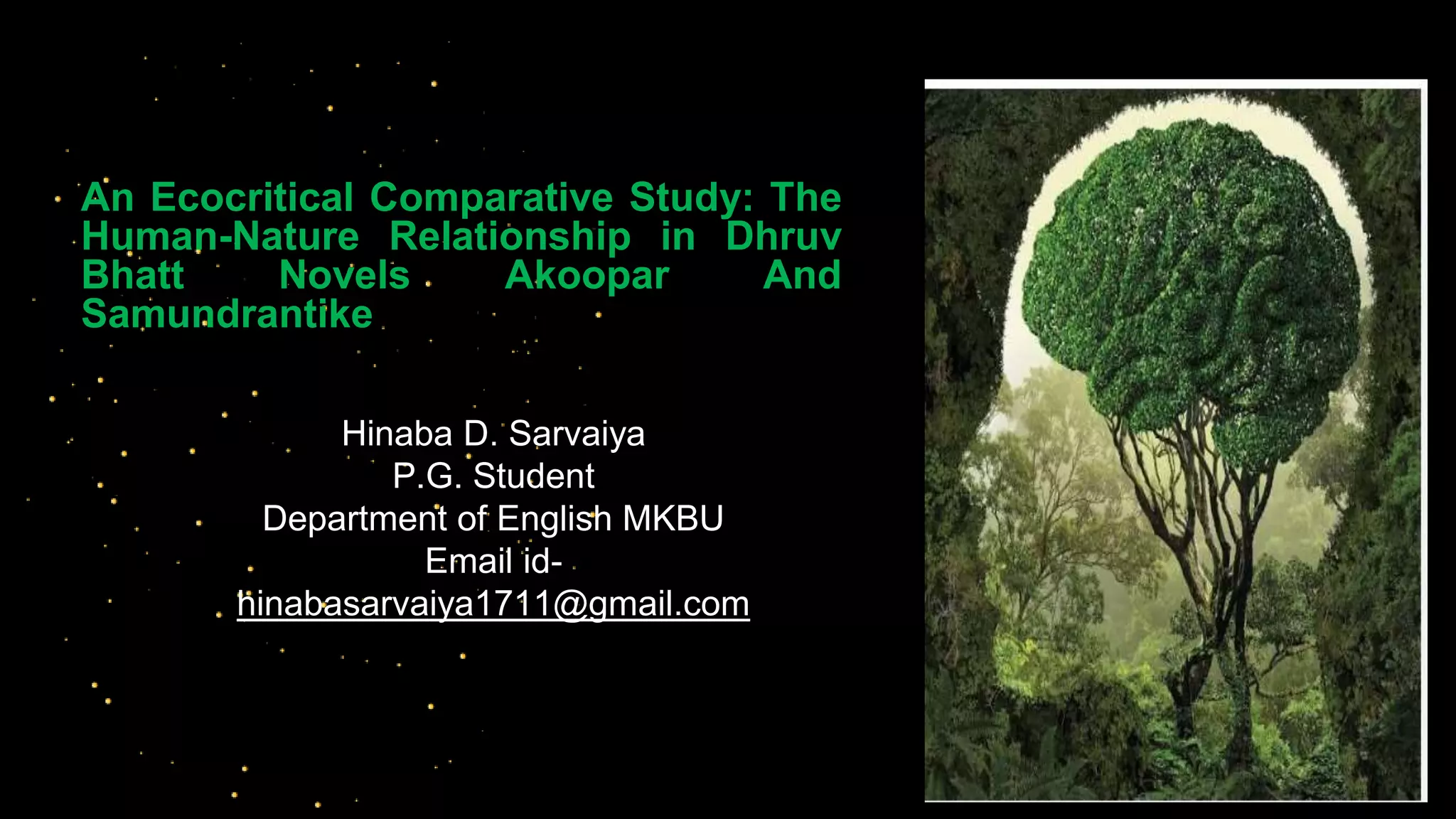 An Ecocritical Comparative Study_ The Human-Nature Relationship in ...