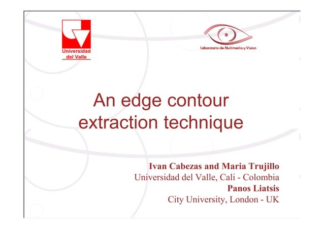 An Edge Contour Extraction Technique Ppt