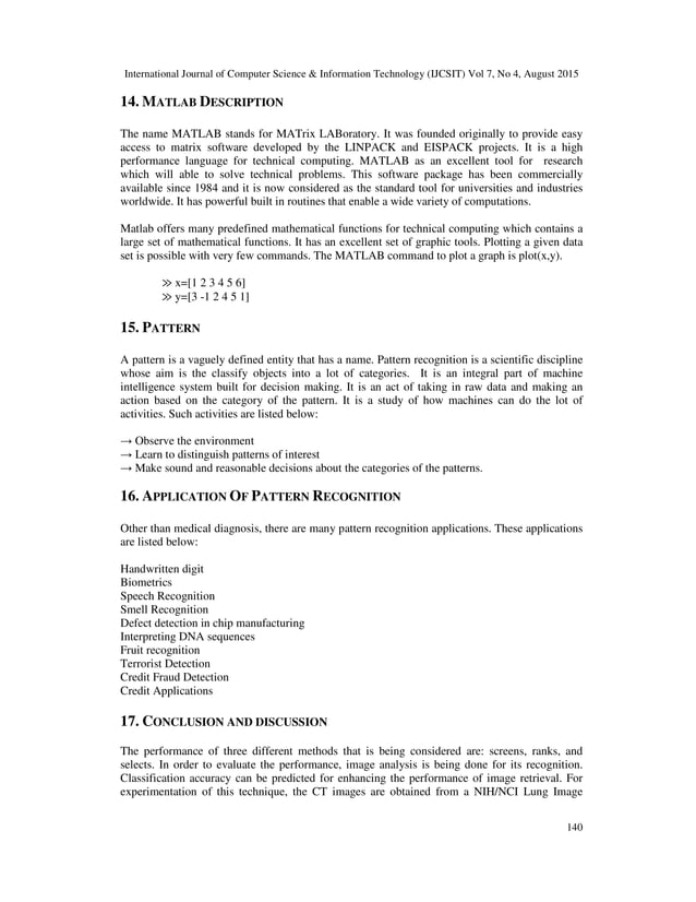 AN EFFECTIVE AND EFFICIENT FEATURE SELECTION METHOD FOR LUNG CANCER DETECTION | PDF