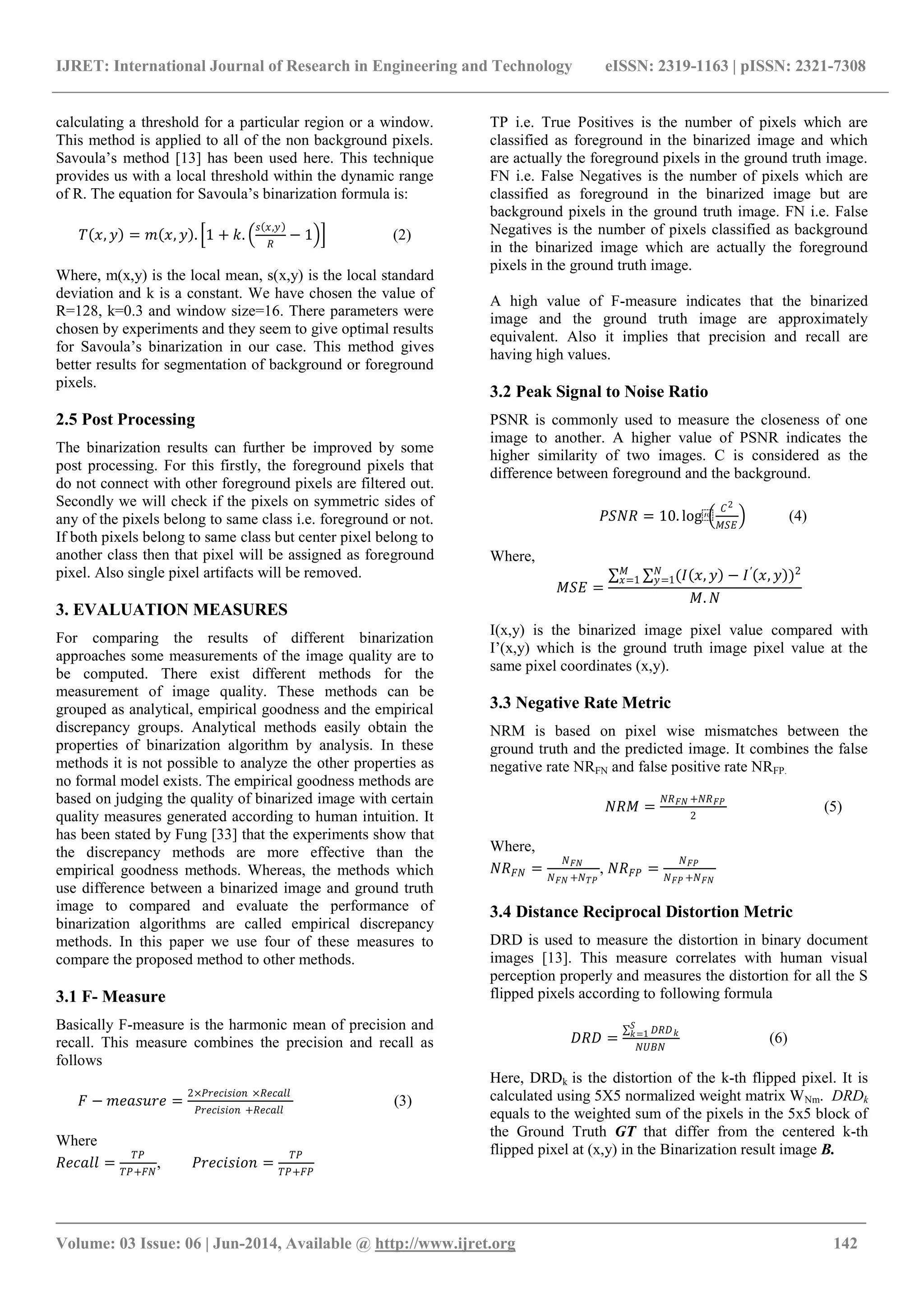 An effective and robust technique for the binarization of degraded document images | PDF