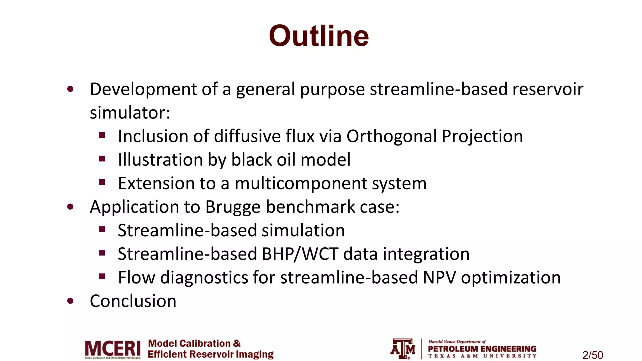 An effective reservoir management by streamline based simulation ...