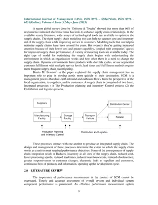 An effective way to optimize key performance factors of supply chain | PDF