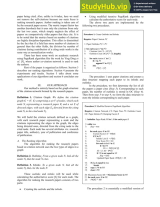 An Efficient Algorithm For Ranking Research Papers Based On Citation ...