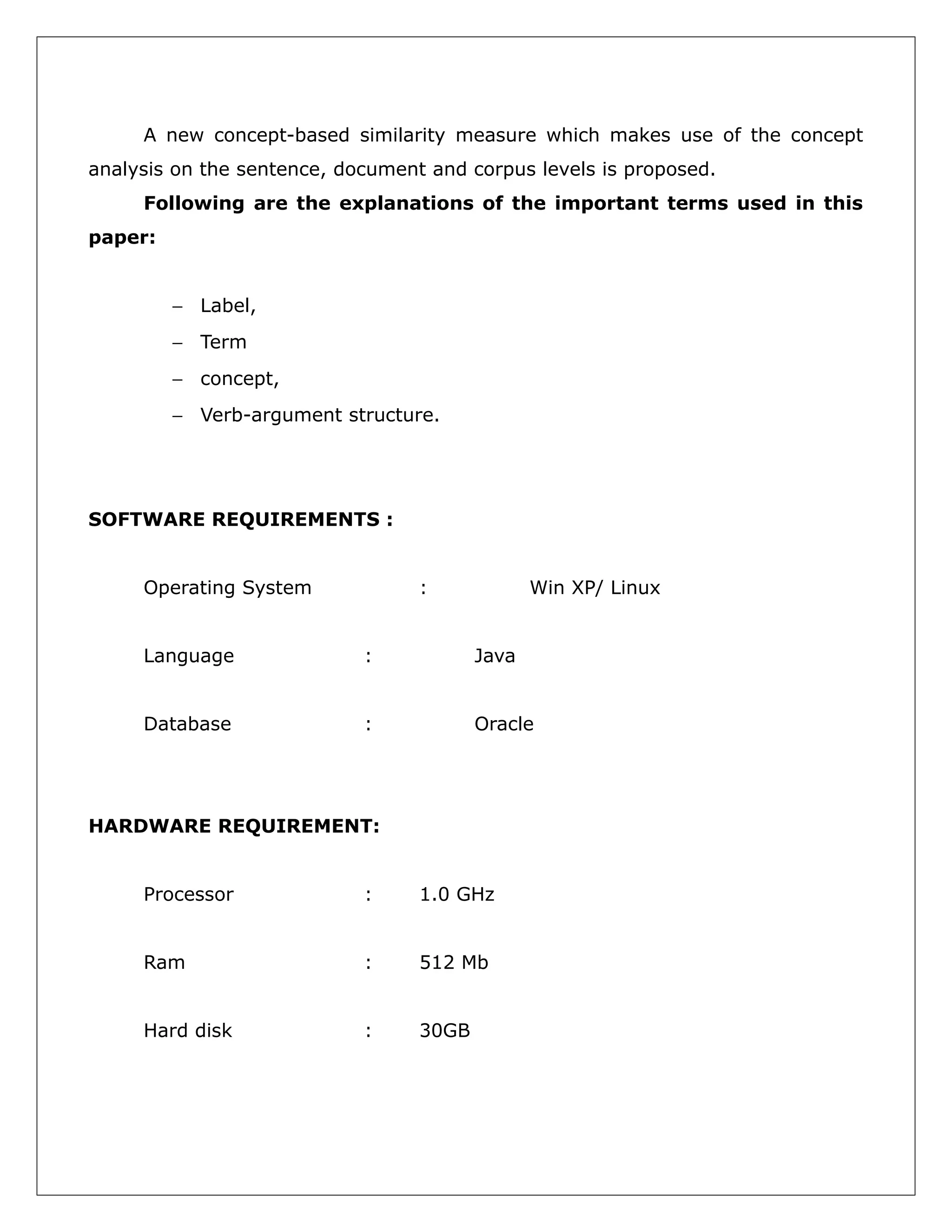 An efficient concept based mining model for enhancing text clustering(synopsis) | PDF