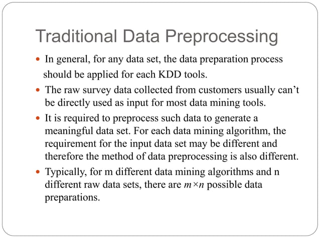 An efficient data preprocessing method for mining | PPT