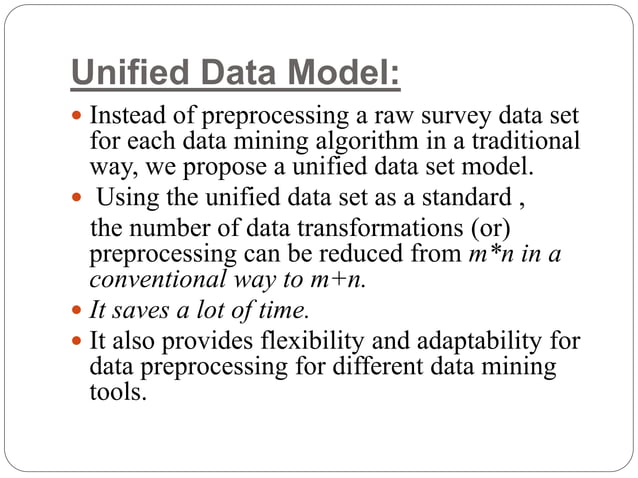 An efficient data preprocessing method for mining | PPT