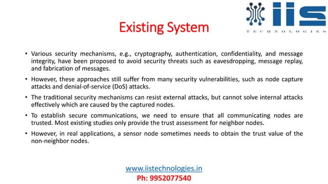 An efficient distributed trust model for wireless sensor networks | PPTX