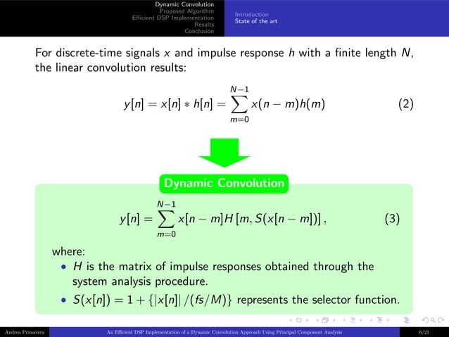 An Efficient DSP Implementation of a Dynamic Convolution Using ...